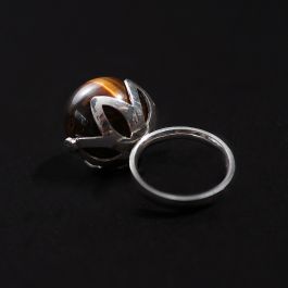 Orix – Silver Tiger Eye Ladies Ring